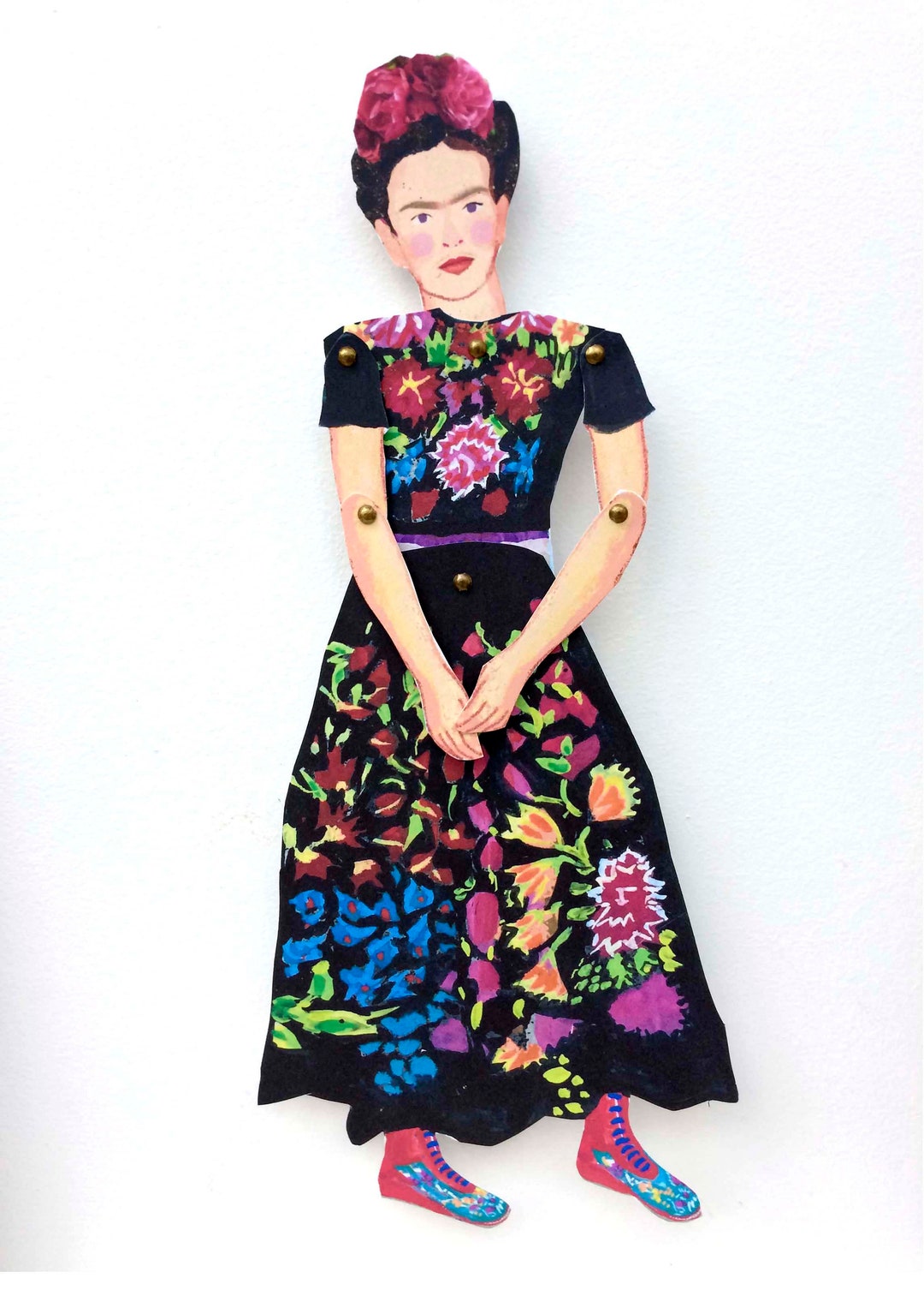 Frida Goddess Cut Out and Make Articulated Puppet - Etsy