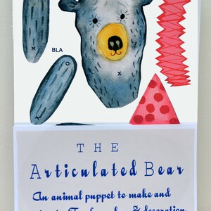 The Articulated Cut and Make Bear Puppet Kit ! - Etsy