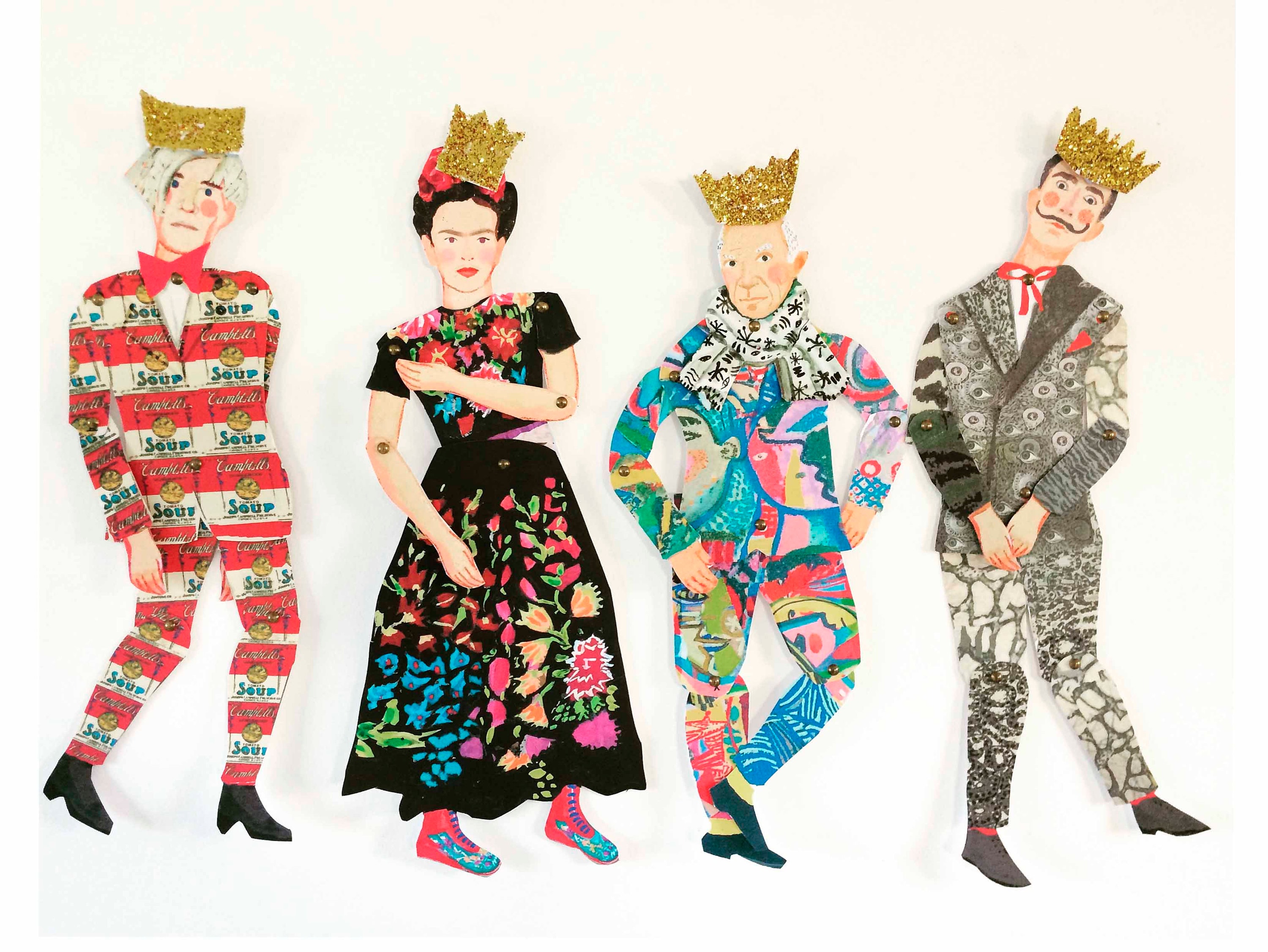 Salvador Dali Cut Out and Make Paper Puppet, Craft Puppet, Gifts for ...