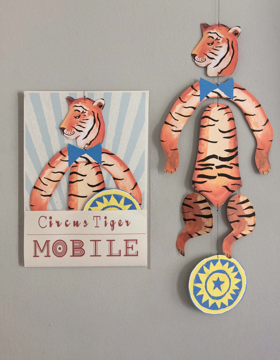 Circus Tiger Mobile - Etsy