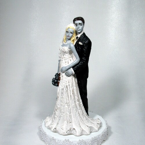 Joyful Embrace Vampires Bride and Groom Wedding Cake Topper - Etsy
