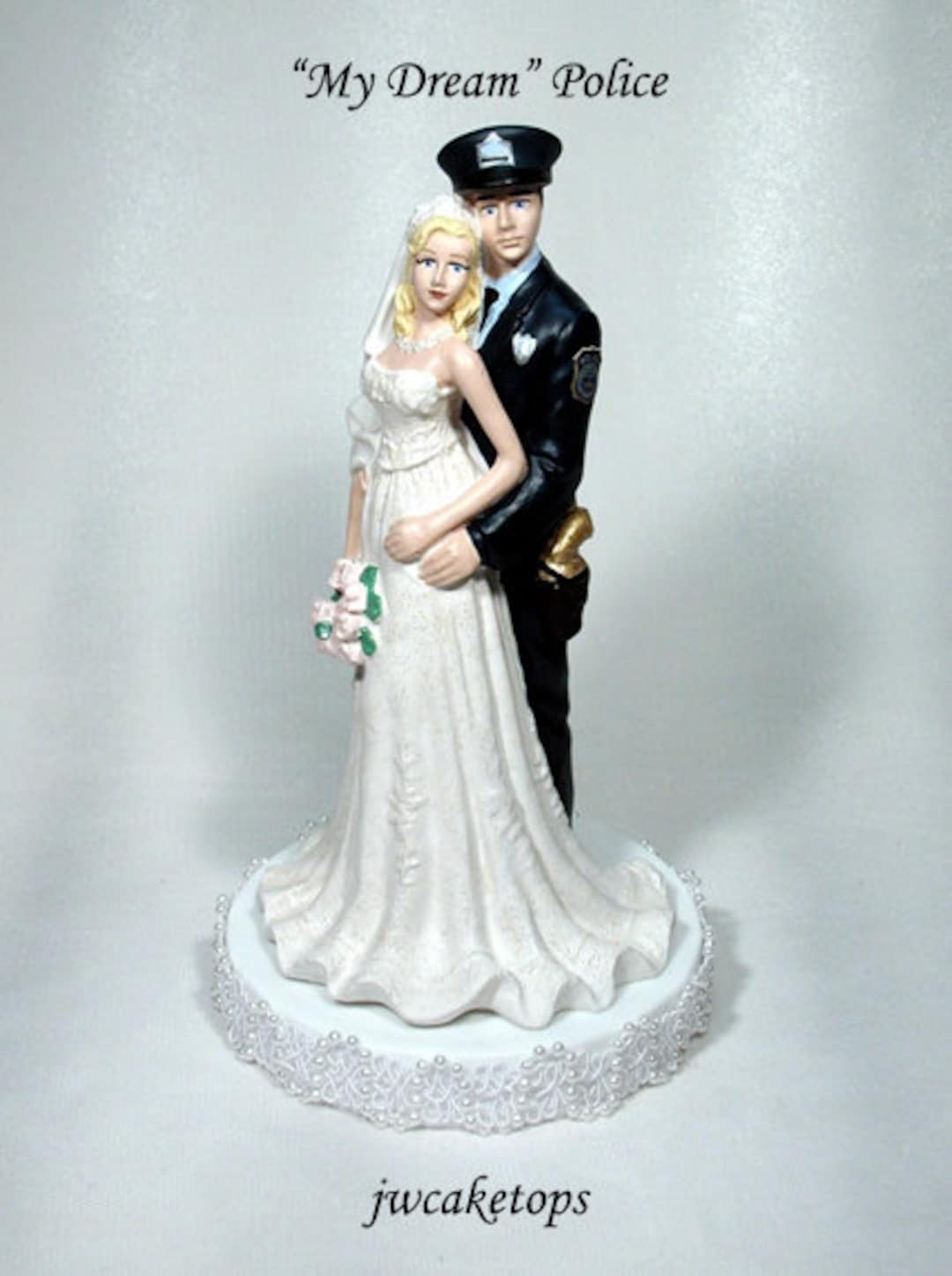 Policeman Law Enforcement Police Wedding Caketop 49PO - Etsy