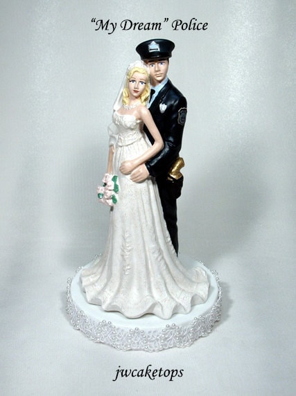Policeman Law Enforcement Police Wedding Caketop 49PO - Etsy