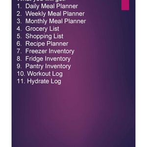 Weekly Meal Plan and Grocery List Template - Printable PDF - Etsy
