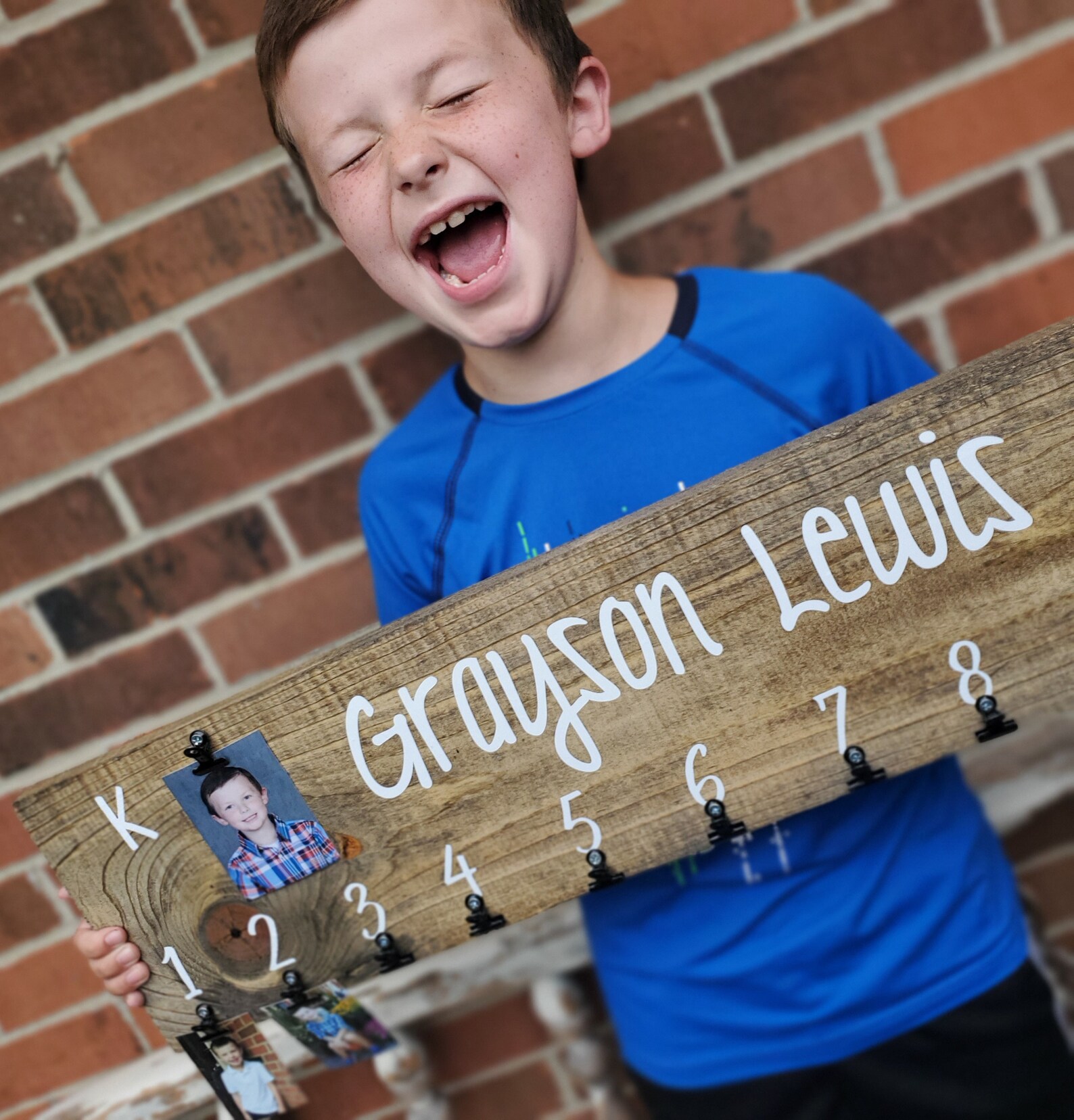 Personalized School Picture Display - Etsy