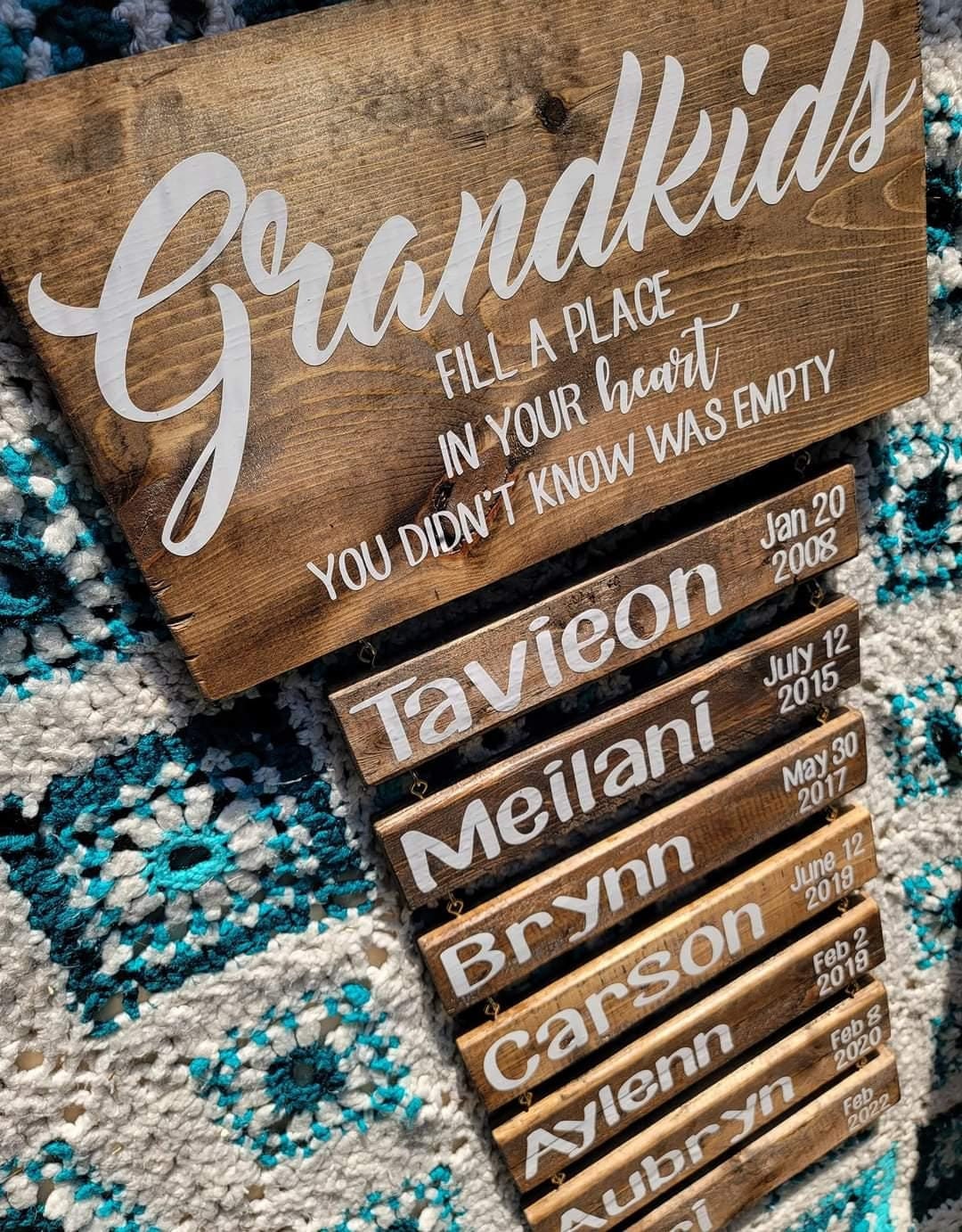 Name ONLY for Existing Grandkids Sign *add on Names* - Etsy