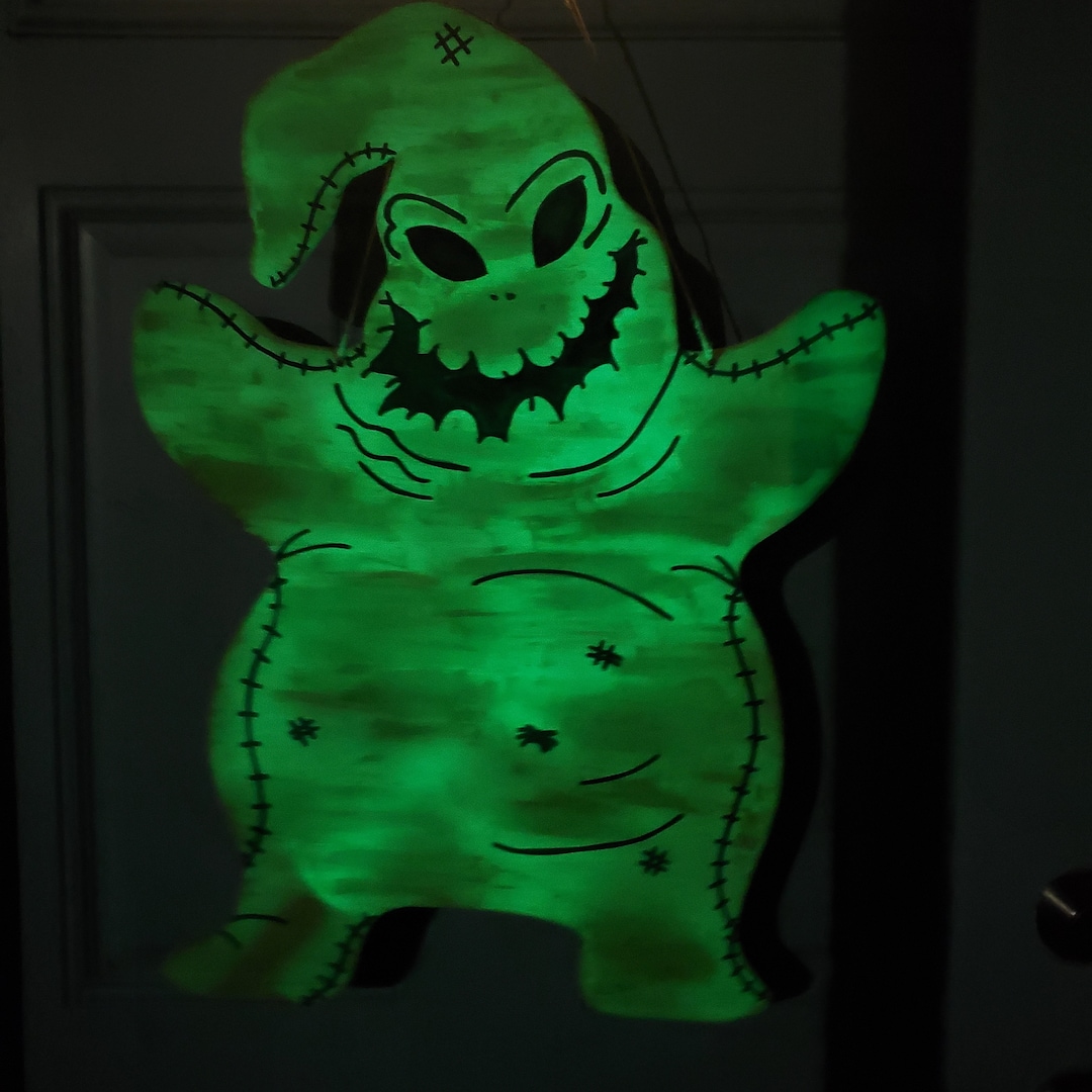 Glow in the Dark Oogie Boogie Door Hanger - Etsy
