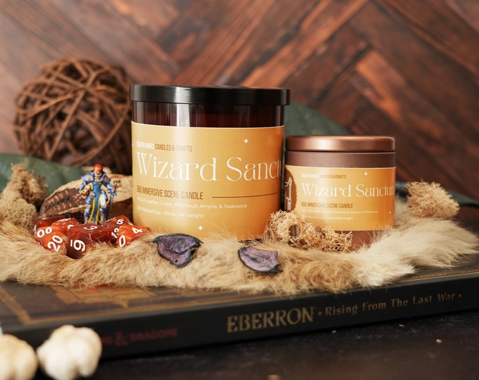 Wizard Sanctum - Dnd Scene Immersion Candle - 8oz & 4oz - Etsy