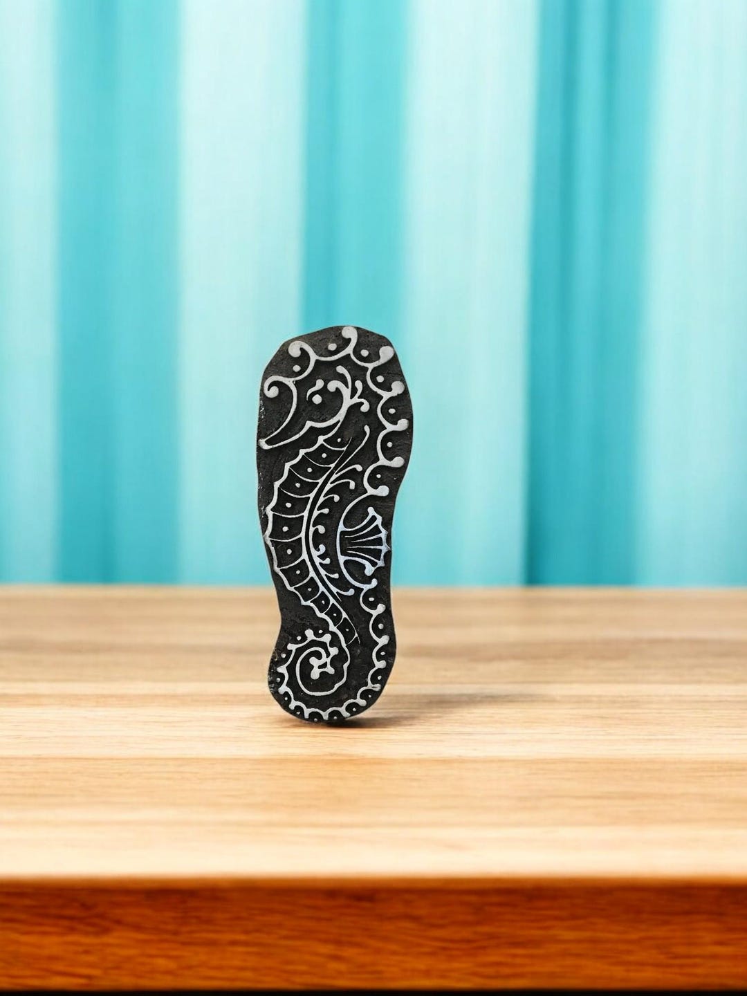 Seahorse Wood Block Stamp, Indian Textile Printing - Etsy