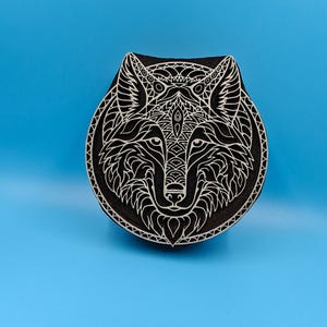 Fox Face : Indian Wooden Printing Block , Hand Carved Indian Wood ...