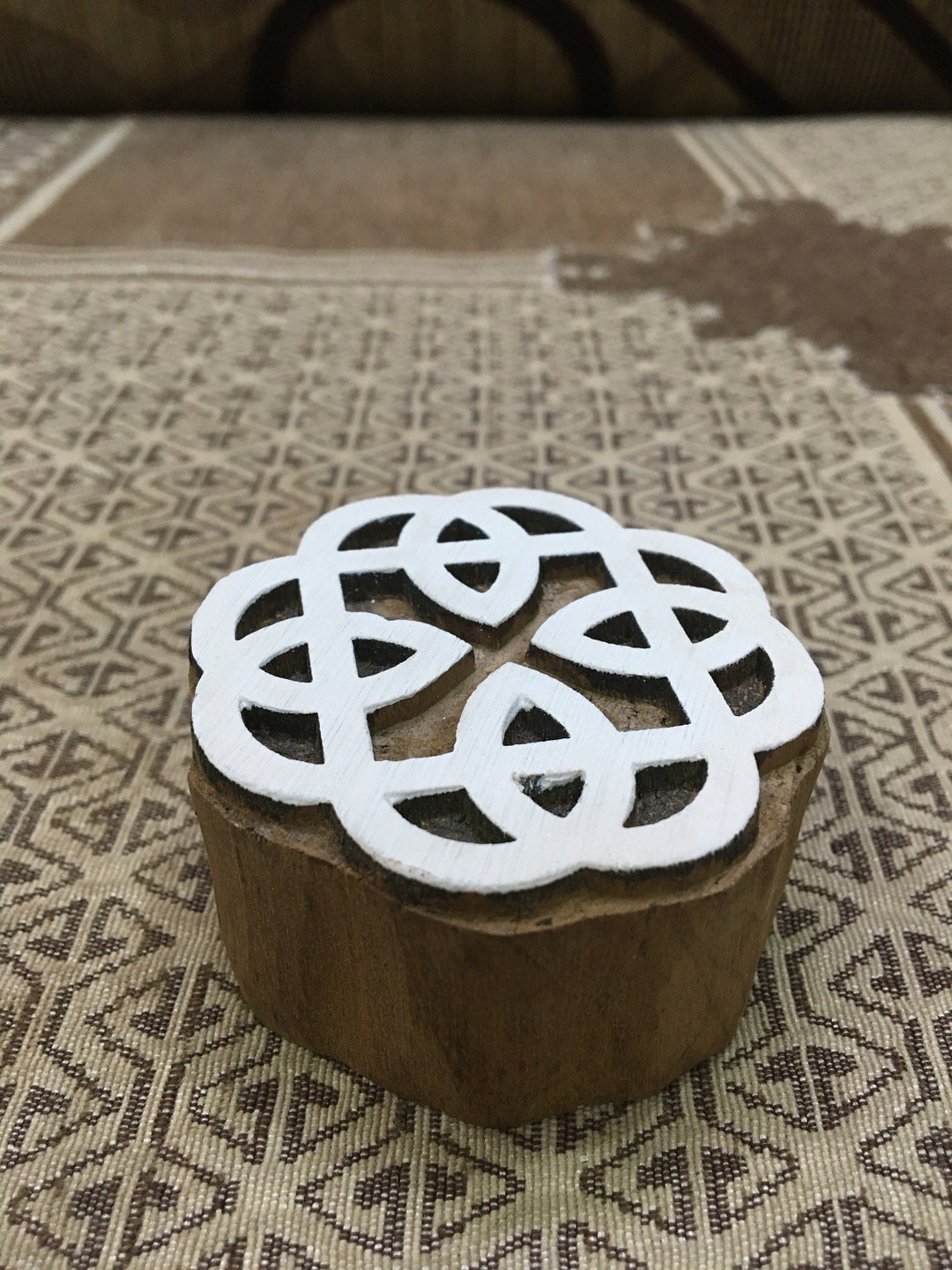 Celtic Knot, Hand Carved Indian Wood Printing Block; Textile Stamp ...