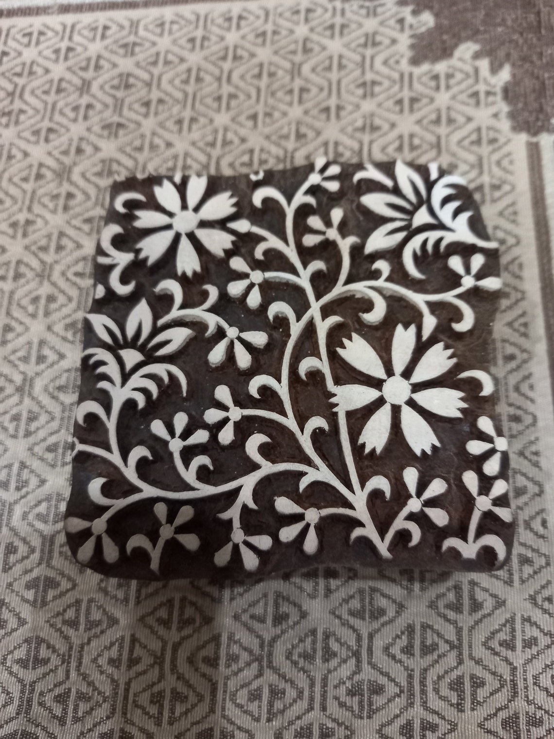 A Curly & Curvy Repeat Pattern Block 013 pottery Stamp - Etsy