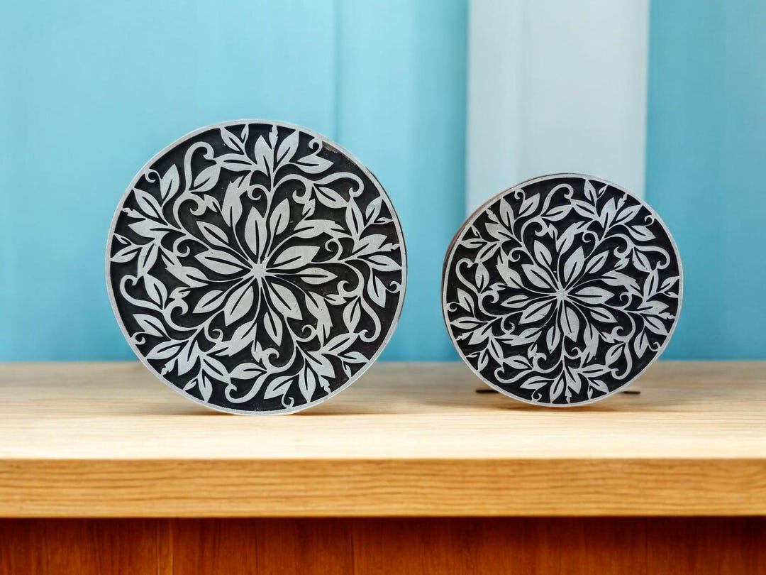 Mandala Floral Block ,pottery Stamp Ceramic Mold Scrapbooking Tjap ...