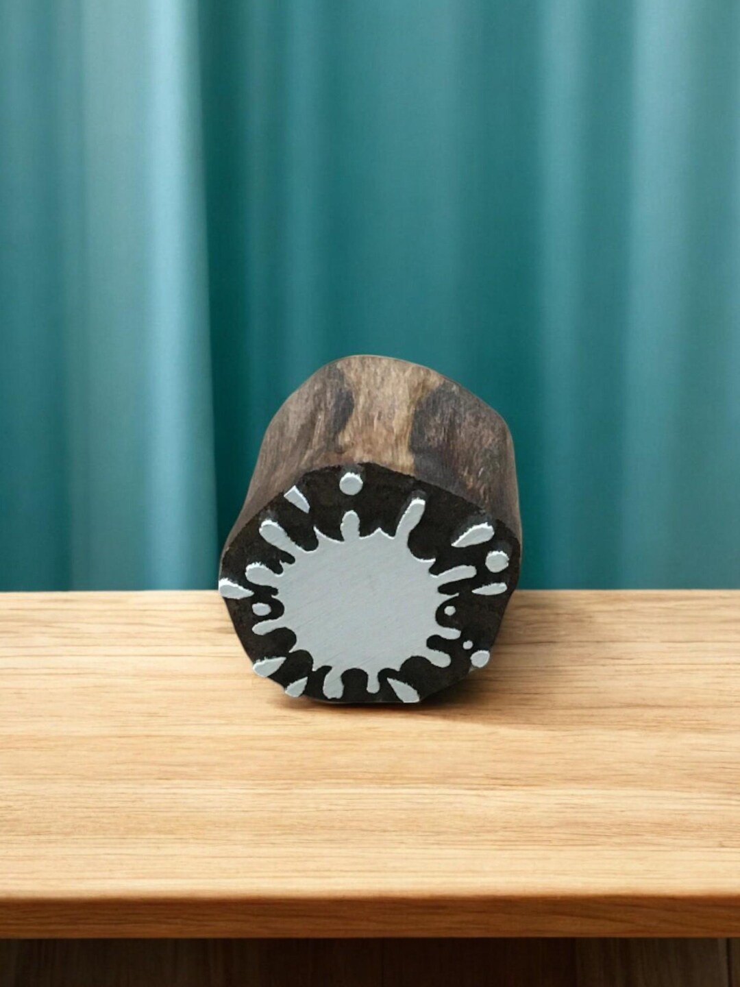 Color Splat, Hand Carved Indian Wood Printing Block; Textile Stamp ...