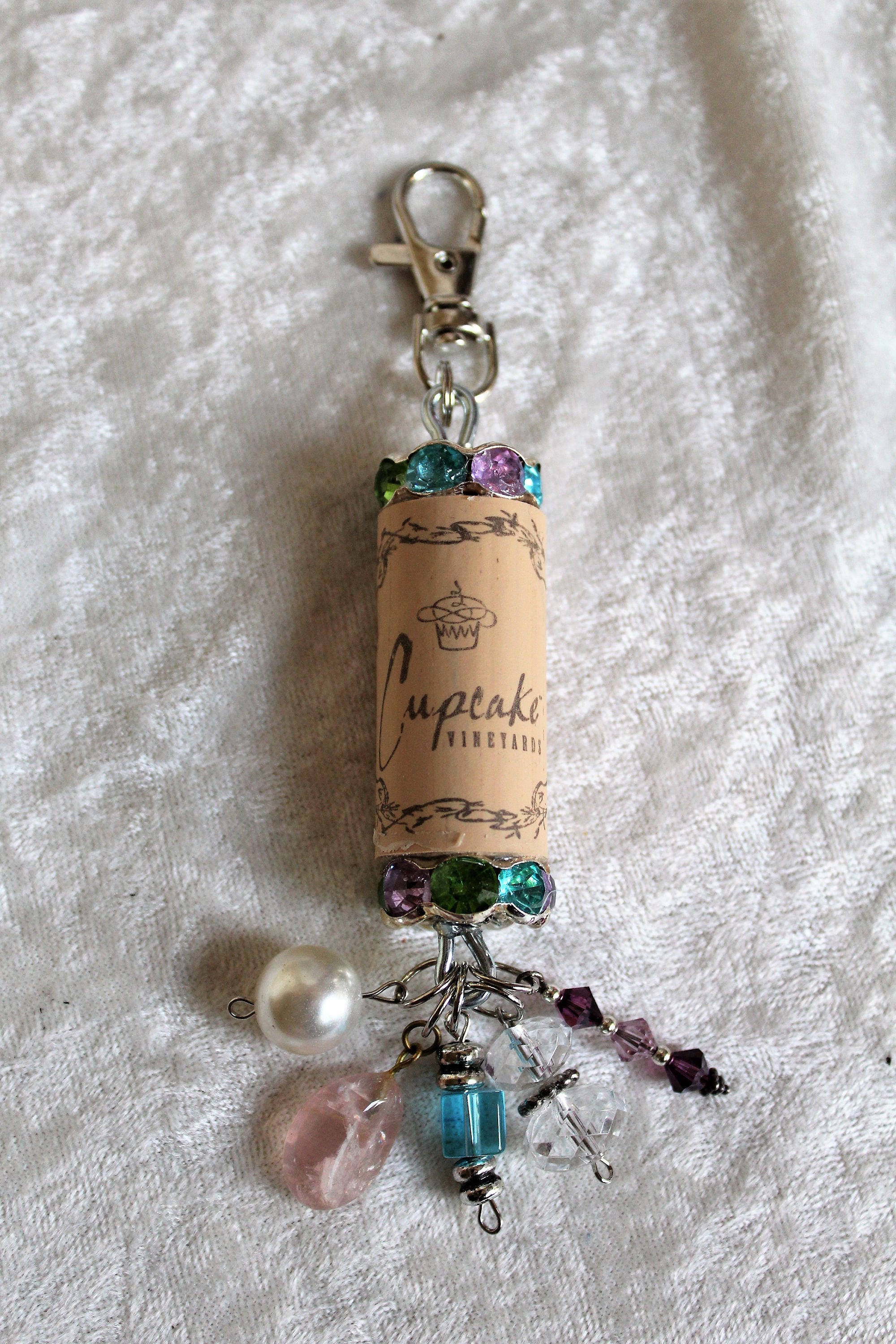 Purse Dangle Purse Charms Wine Cork Jewelry Purse Jewelry...cupcake - Etsy