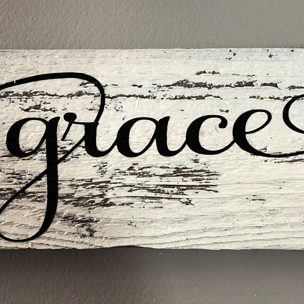 Wooden Grace Sign - Etsy