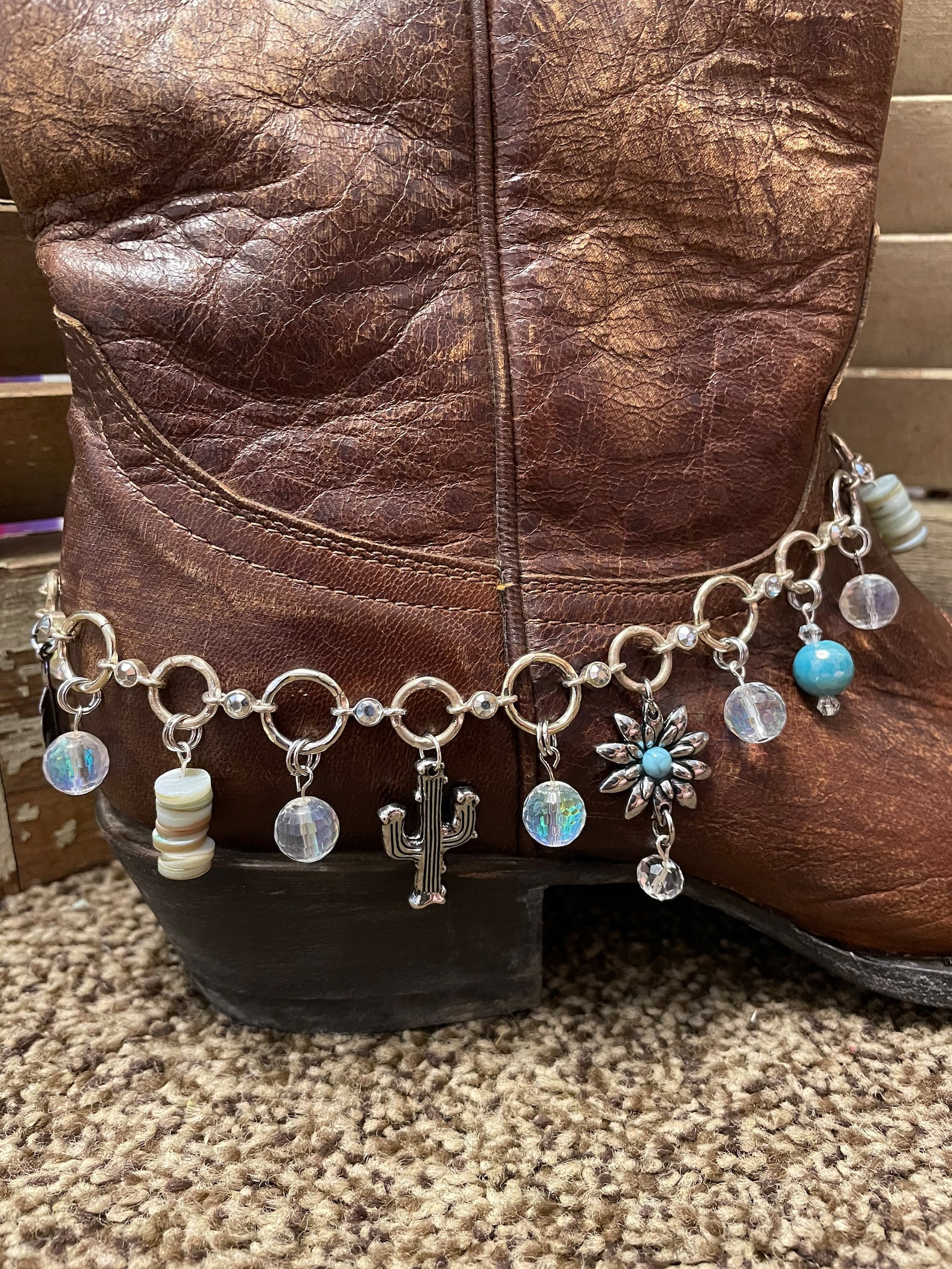 Western Boot Jewelry Boot Bling Ankle Bracelet Boot Bracelet Cowgirl ...
