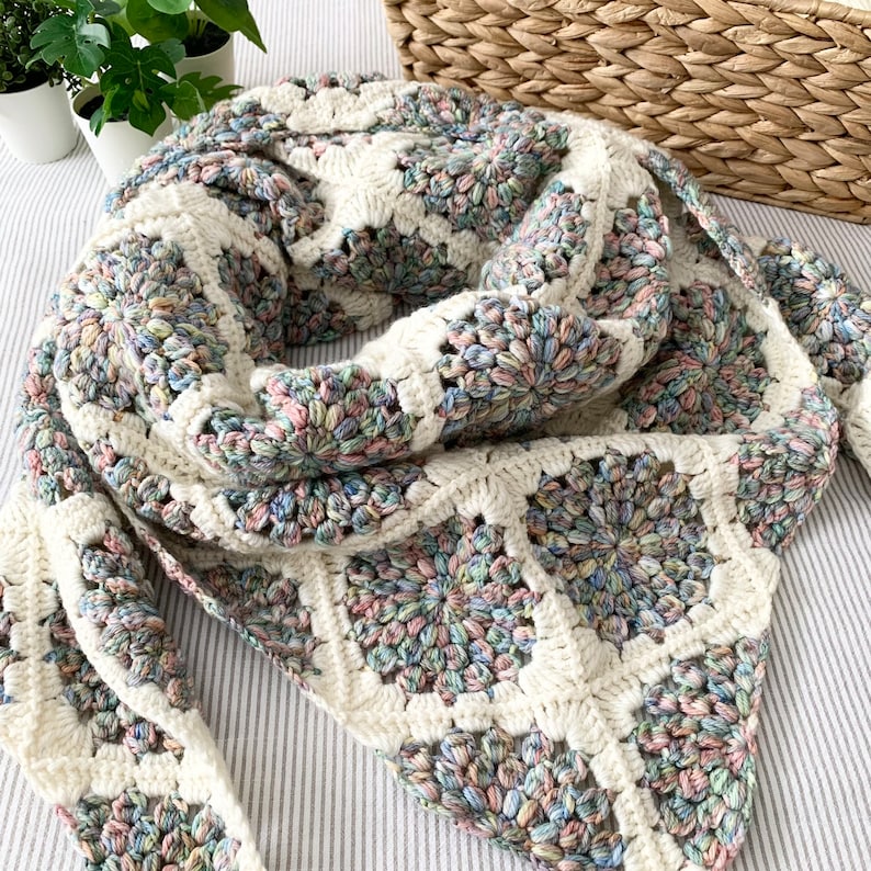 PATTERN Island Time Shawl Pattern Crochet Sunburst Granny - Etsy