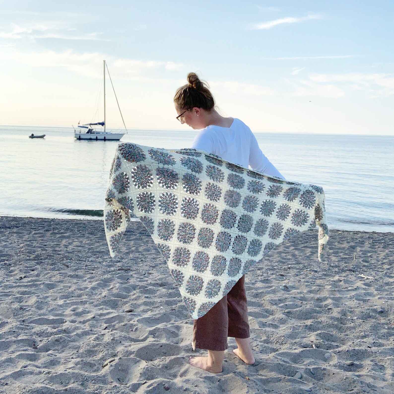 PATTERN Island Time Shawl Pattern Crochet Sunburst Granny - Etsy