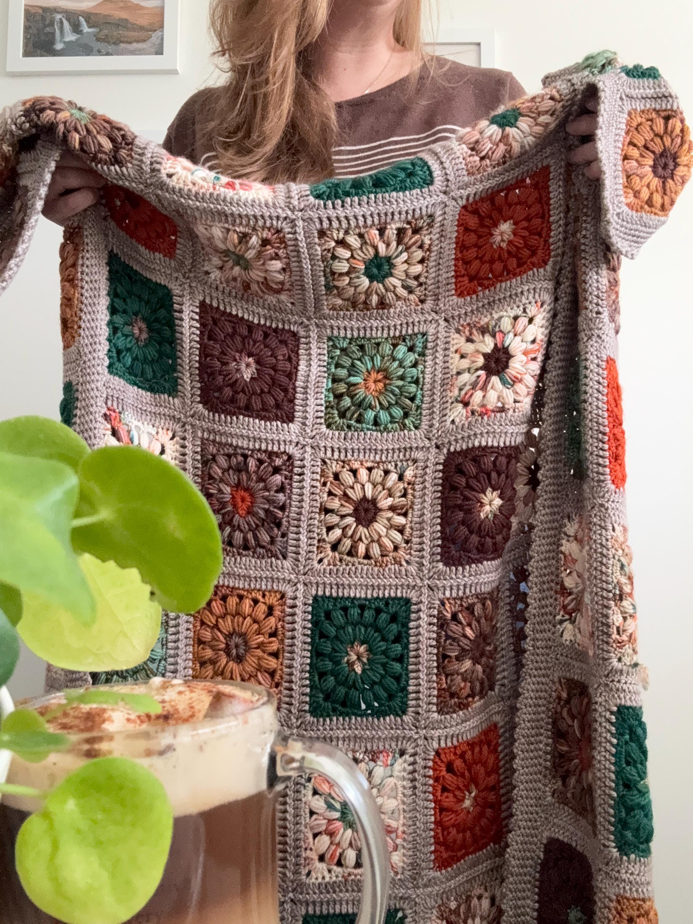 CROCHET PATTERN & VIDEO | Freya Granny Square Blanket X Hue Loco Yarn ...