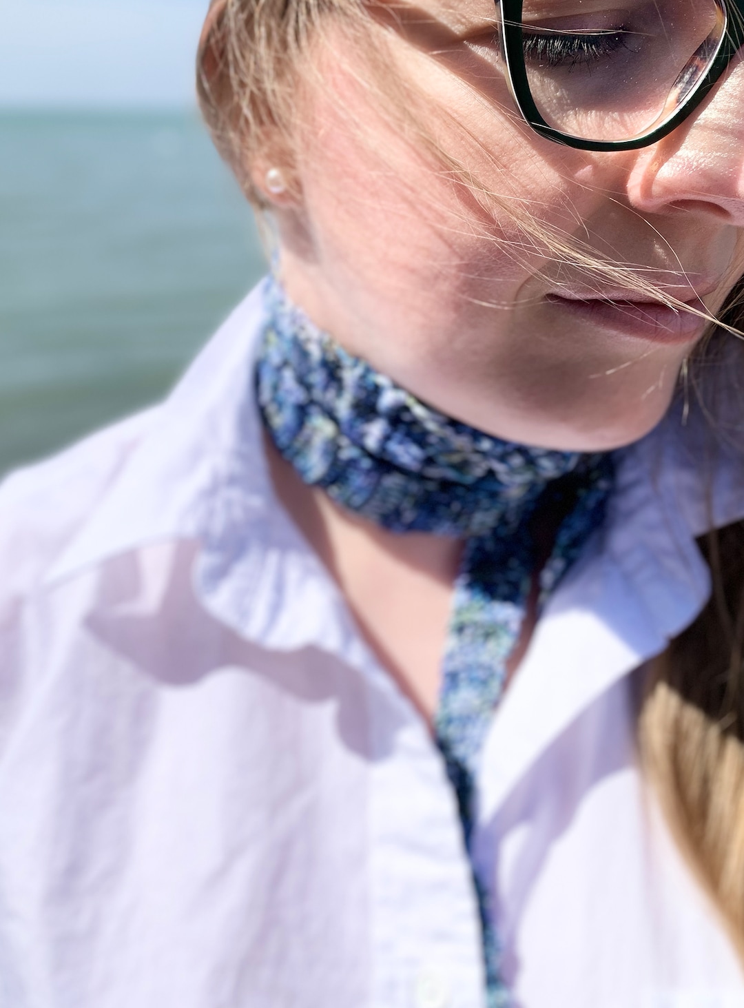 CROCHET PATTERN & VIDEO | French Sunburst Scarf, Kerchief, Sunburst ...