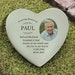 Dedicated in Loving Memory Memorial Resin Heart Photo Upload Memorial ...