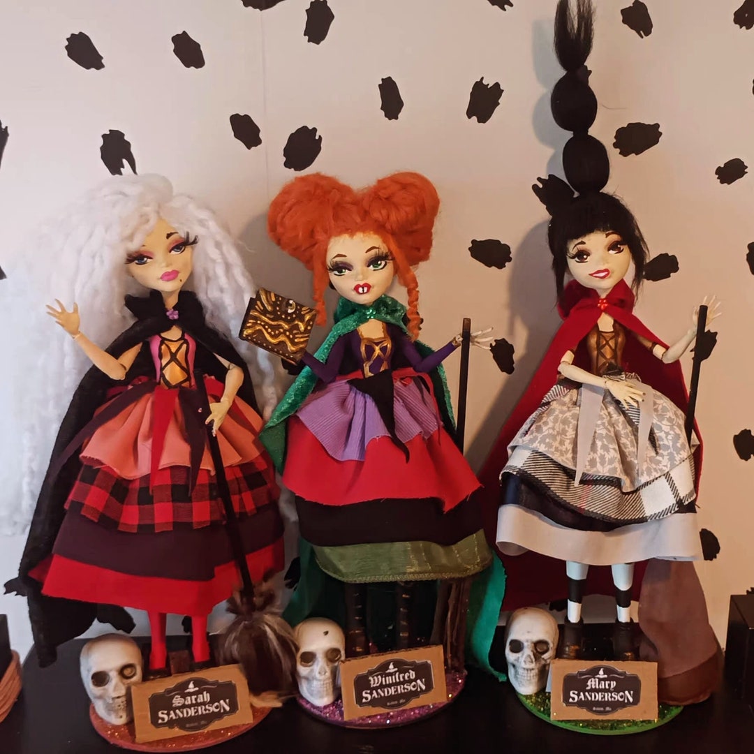 Ooak Monster High Doll Sanderson Sister/hocus Pocus Halloween Repaint ...