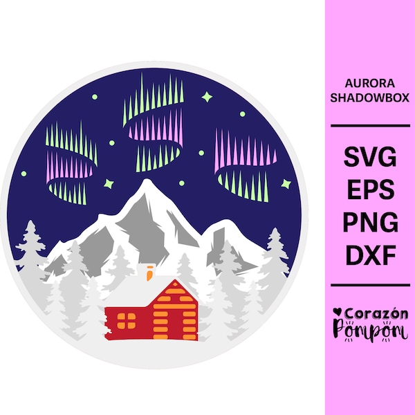 Northern Lights Svg - Etsy