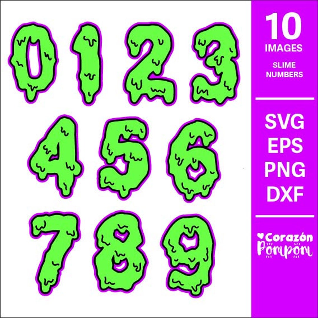 Slime SVG, Slime Cake Topper, Cake Topper SVG, SVG Files, Cricut ...