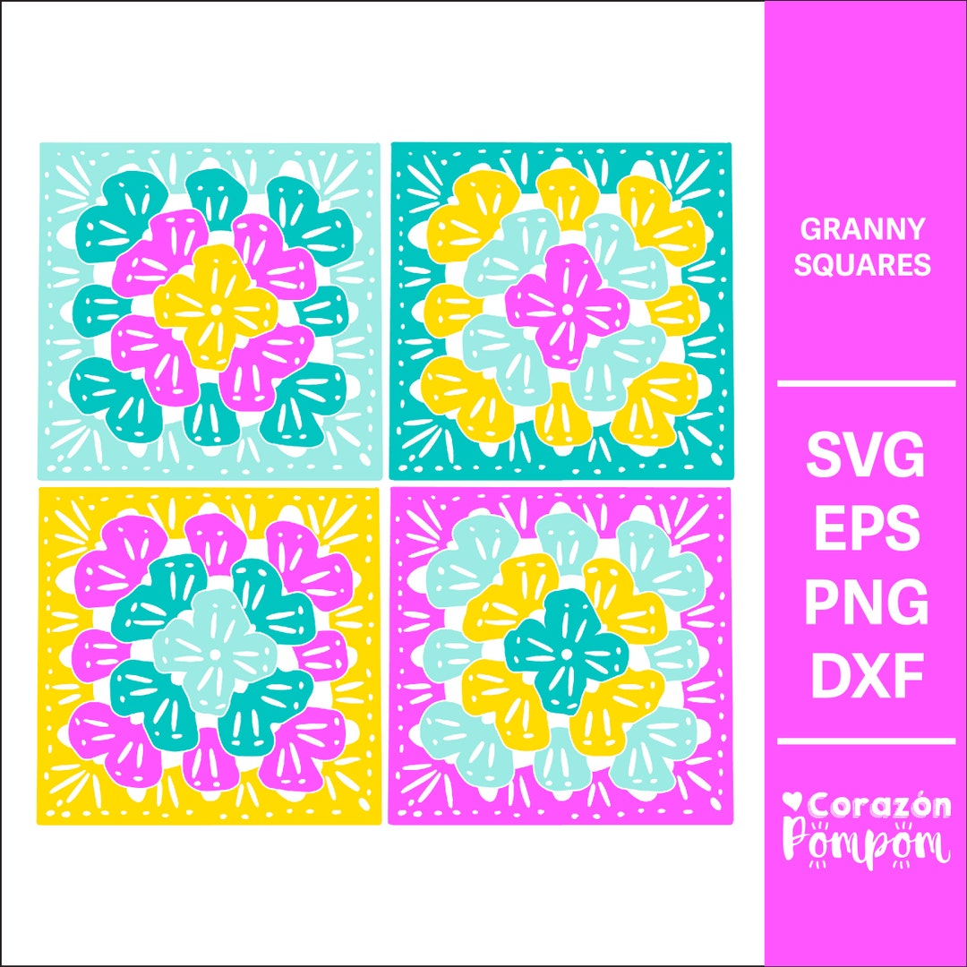 Granny Square SVG - Etsy