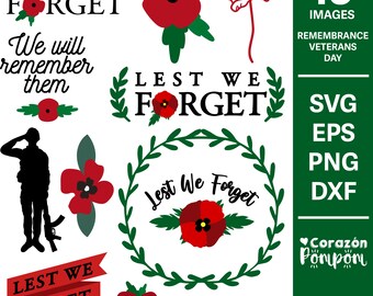 Poppy Bundle SVG Pdf Png, Poppies SVG, Cricut Cut Files, Silhouette ...