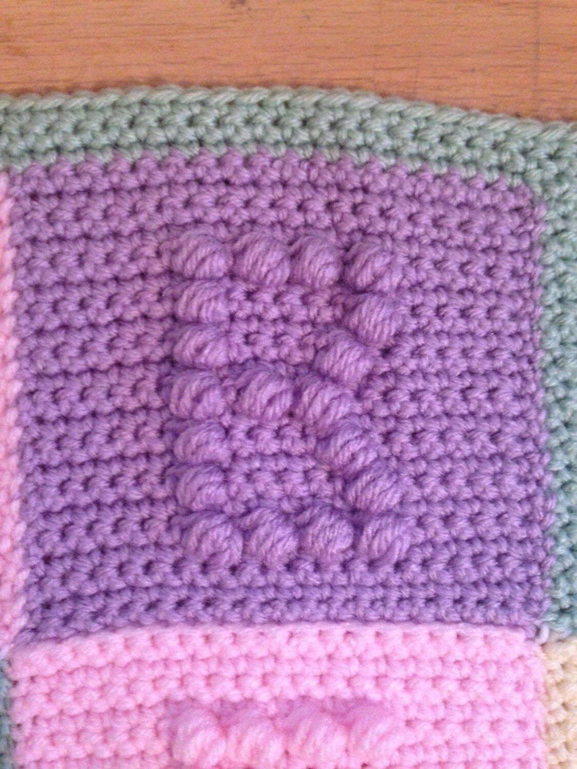 Crochet Alphabet Baby Afghan Hand Made Multi-colored and Gender Neutral ...