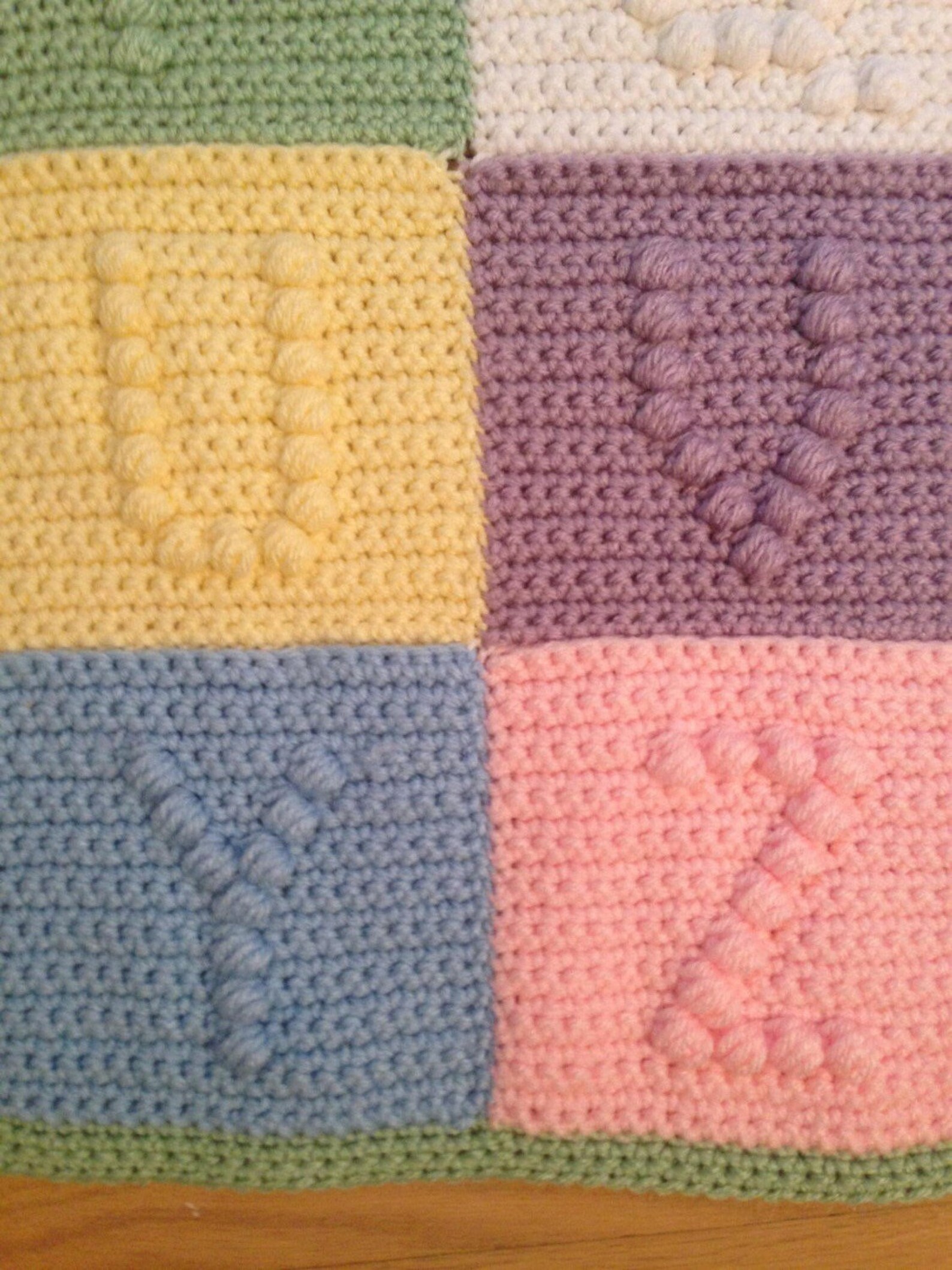 Crochet Alphabet Baby Afghan - Hand Made - Multi-colored and Gender ...