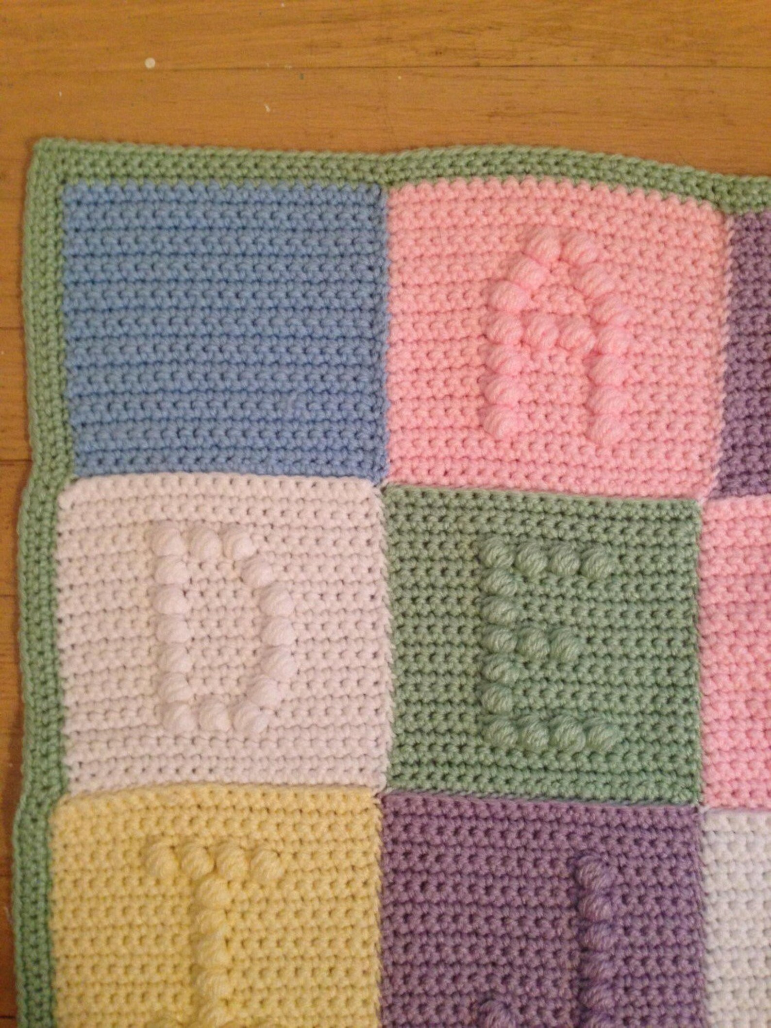 Crochet Alphabet Baby Afghan - Hand Made - Multi-colored and Gender ...