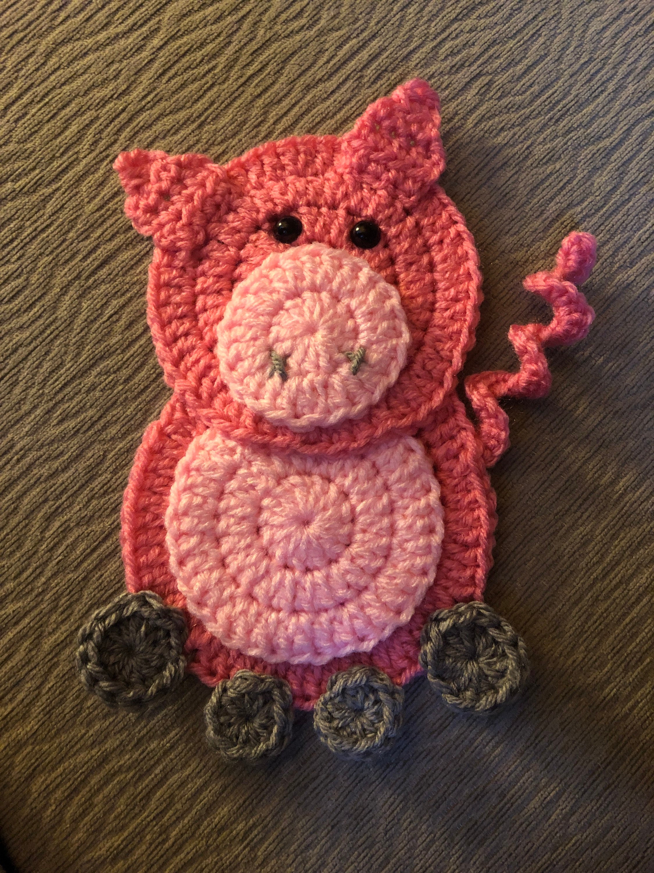 Crochet Animal Appliqués hecho a pedido comprar solo o - Etsy España