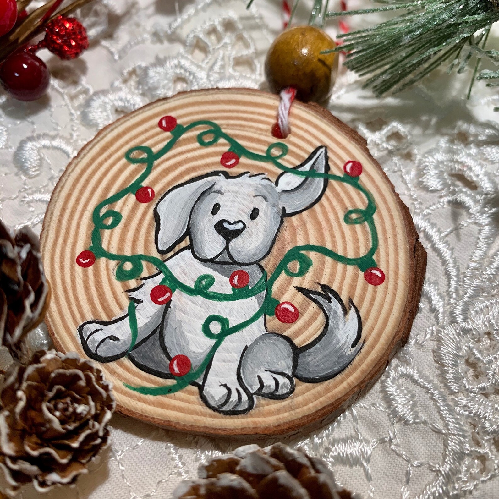Rustic Dog Ornament - Etsy Canada