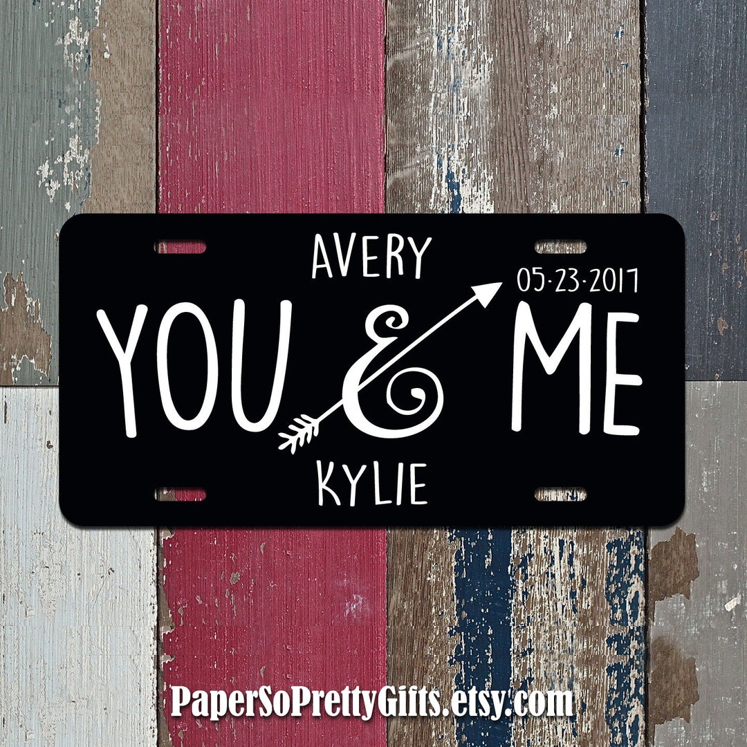 Personalized License Plate, Just Married, Mr Mrs, Bride, Groom ...