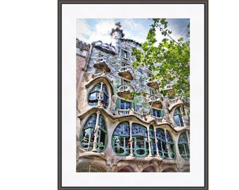 Barcelona Print Sagrada Familia Gaudi Black and White Fine