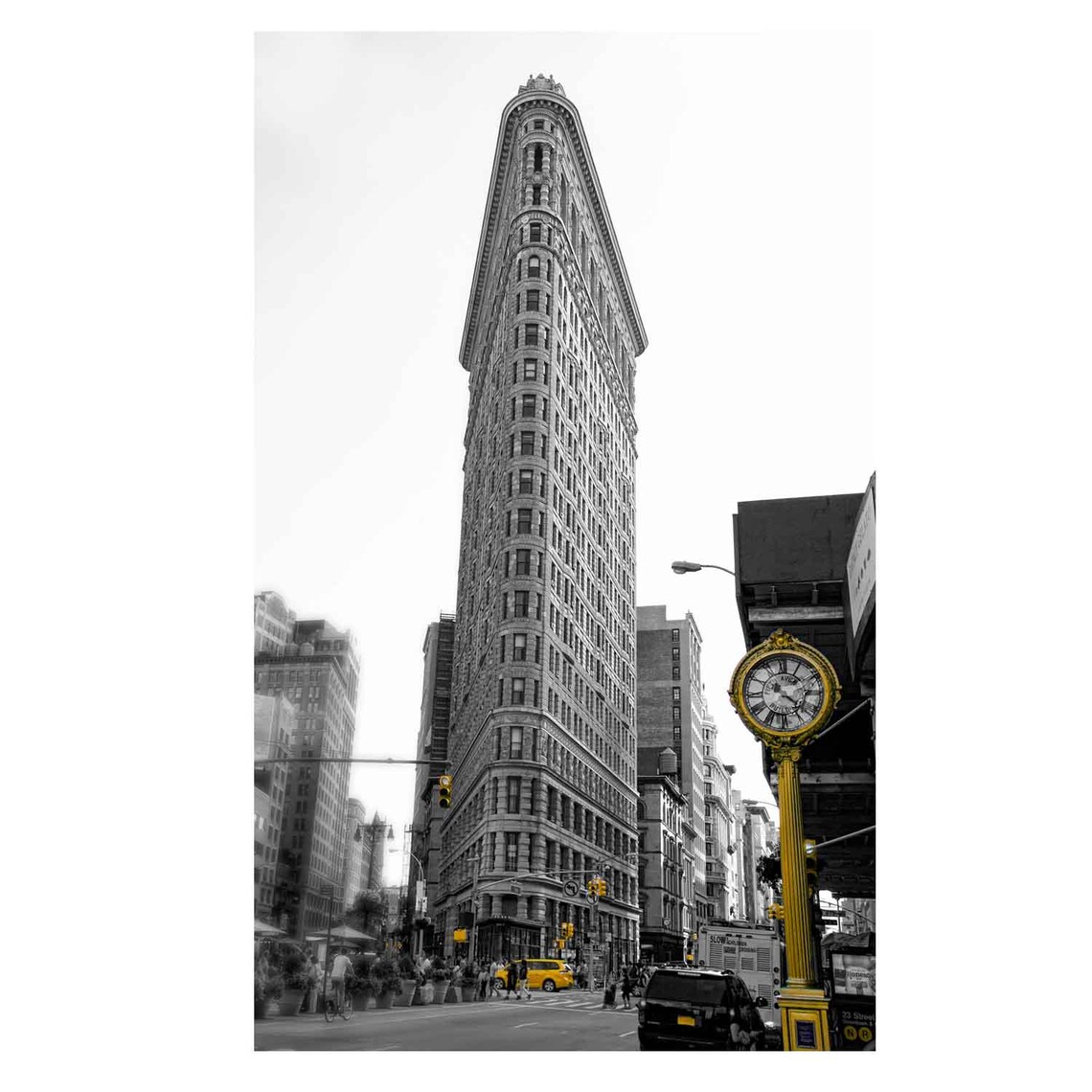 New York City Print Flatiron Print Flatiron Photo Black and | Etsy