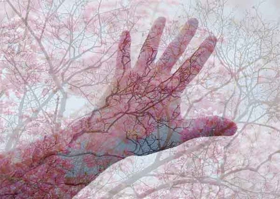 Modern Art Print Double Exposure Hand Photography Whimsical | Etsy