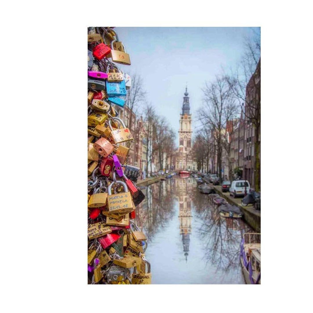 Amsterdam Print, Love Lock Bridge, Amsterdam Photography, Amsterdam ...