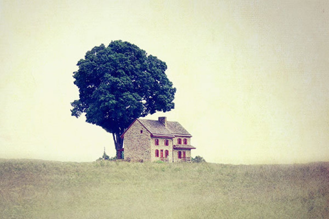 Landscape Print Rustic Wall Art Farmhouse Print Country | Etsy