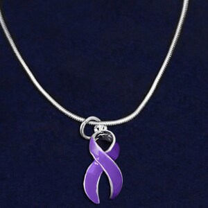 Large Purple Ribbon Necklaces - Etsy