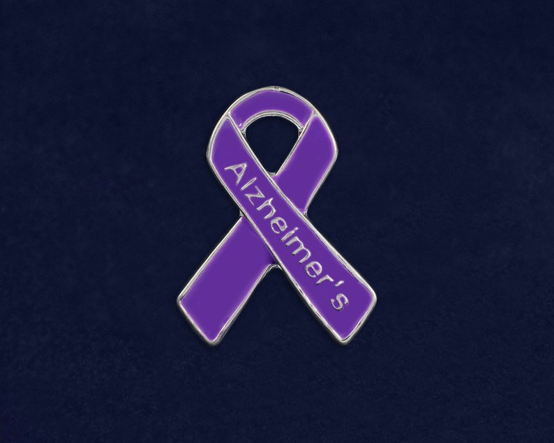 Alzheimer's Awareness Purple Ribbon Pins in Bulk Packs for - Etsy