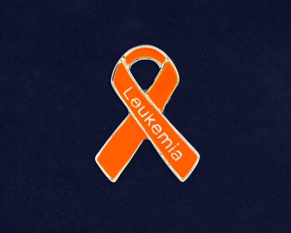 Orange Leukemia Awareness Ribbon Pins for Fundraising Gift - Etsy