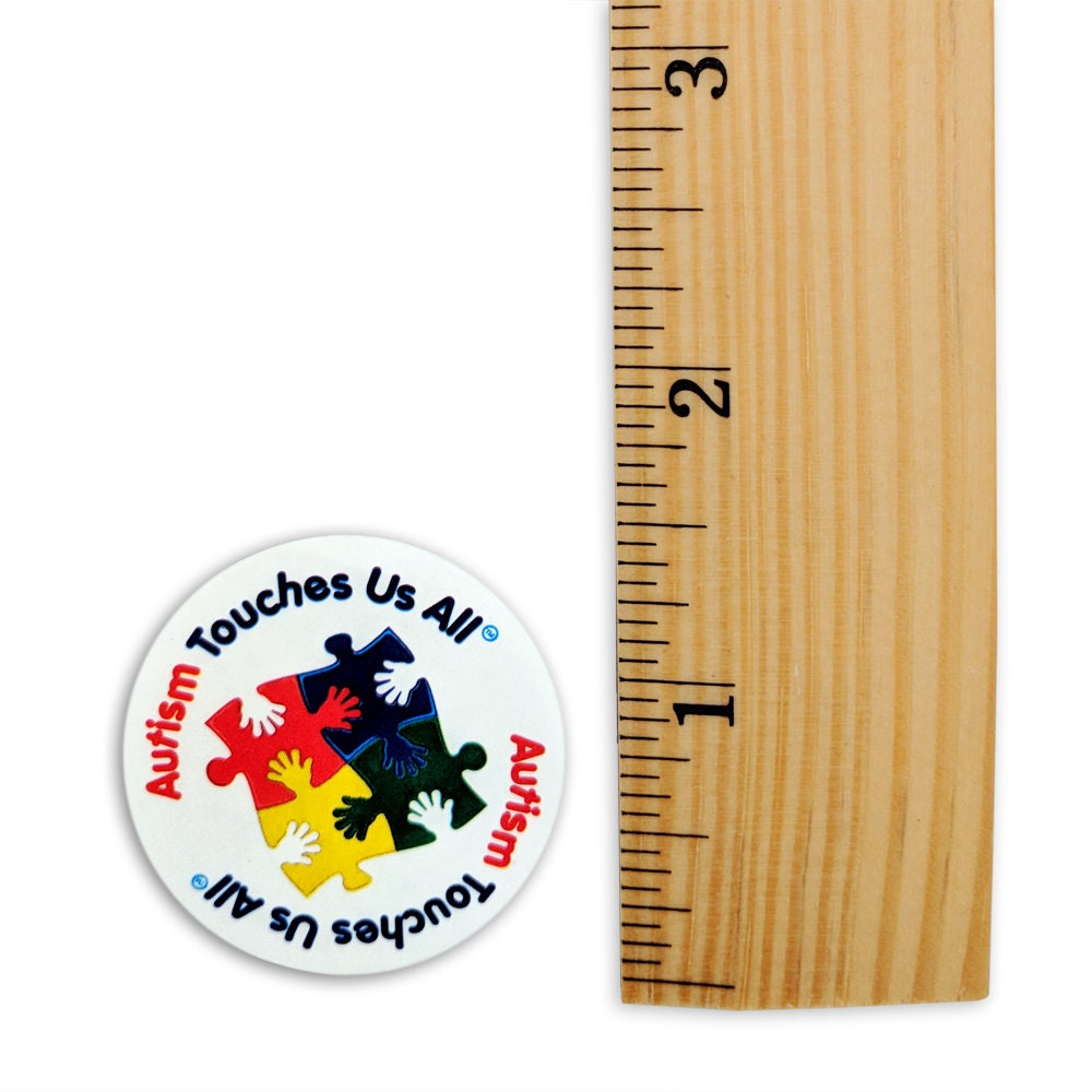 250 Autism Touches Us All Stickers for Autism Awareness Month | Etsy