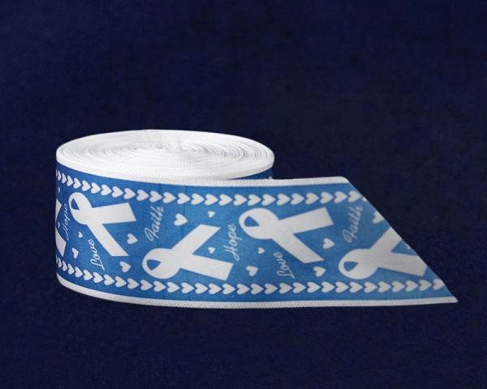 Satin White Awareness Ribbon by the Yard - Etsy