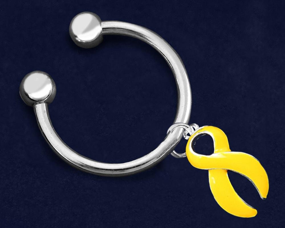 Gold Ribbon Horseshoe Key Chains - Etsy