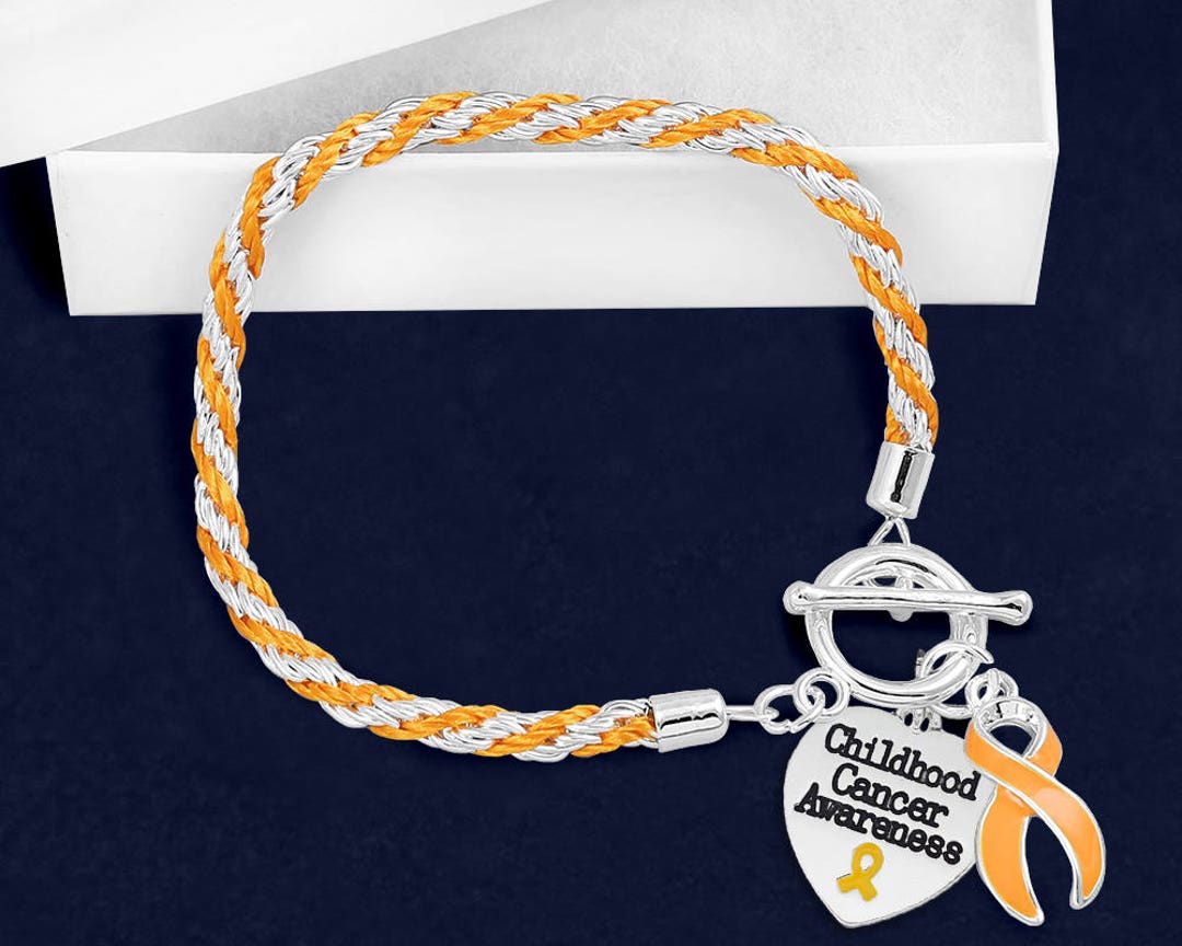 Childhood Cancer Gold Ribbon Rope Bracelets Bulk Quantities Available ...
