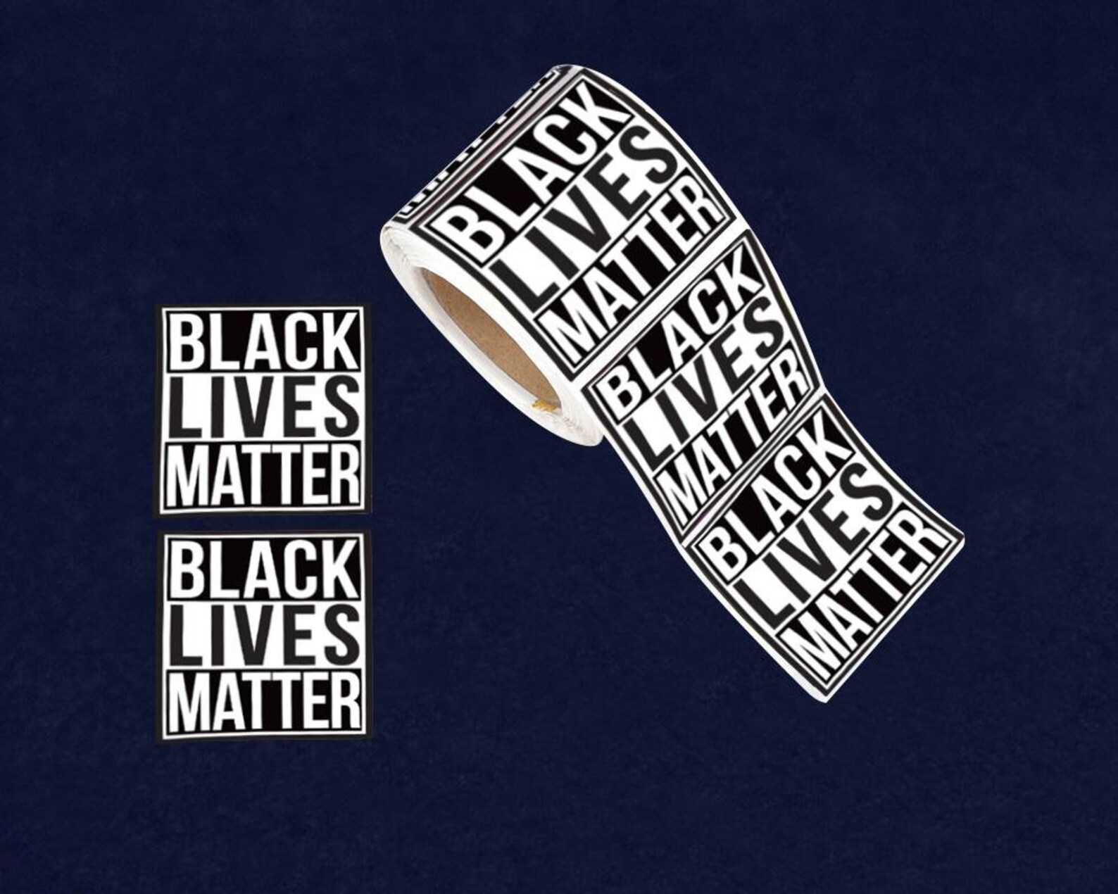 250 Square Black Lives Matter Stickers Square BLM Stickers - Etsy